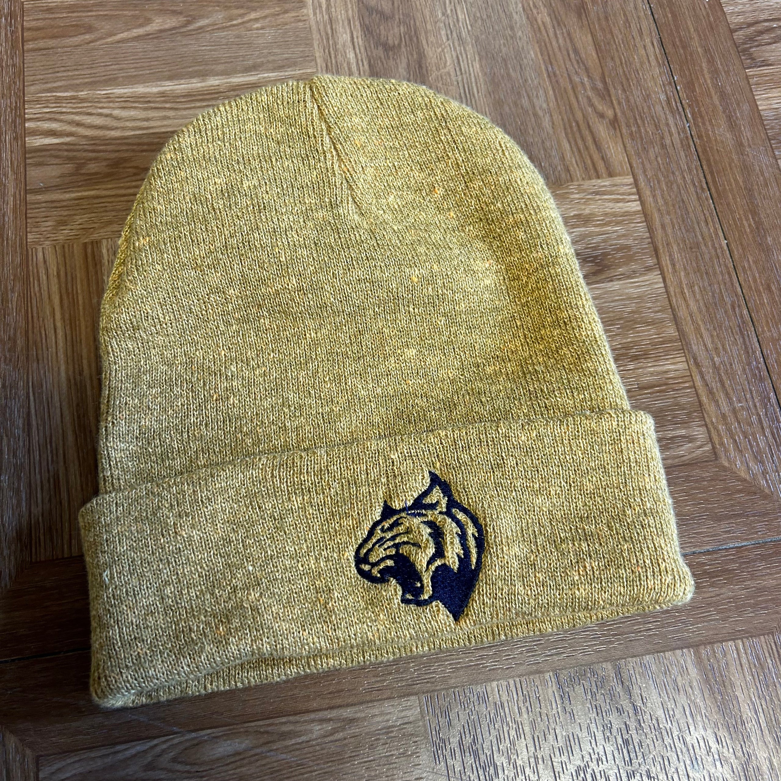 Preorder Mustard Cat Beanie | Creative Embroidery & Screen Printing